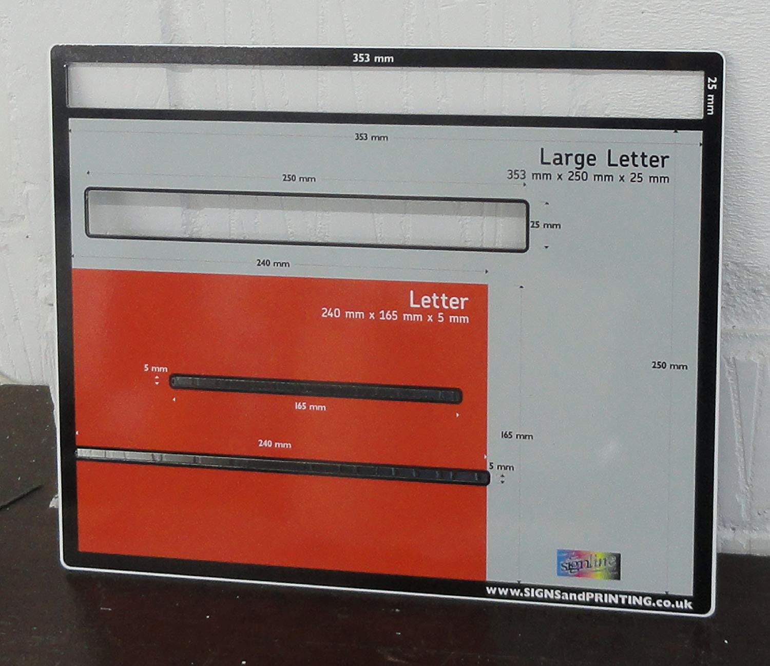 Royal Mail Letter Large Letter Postage Template Size Guide New 